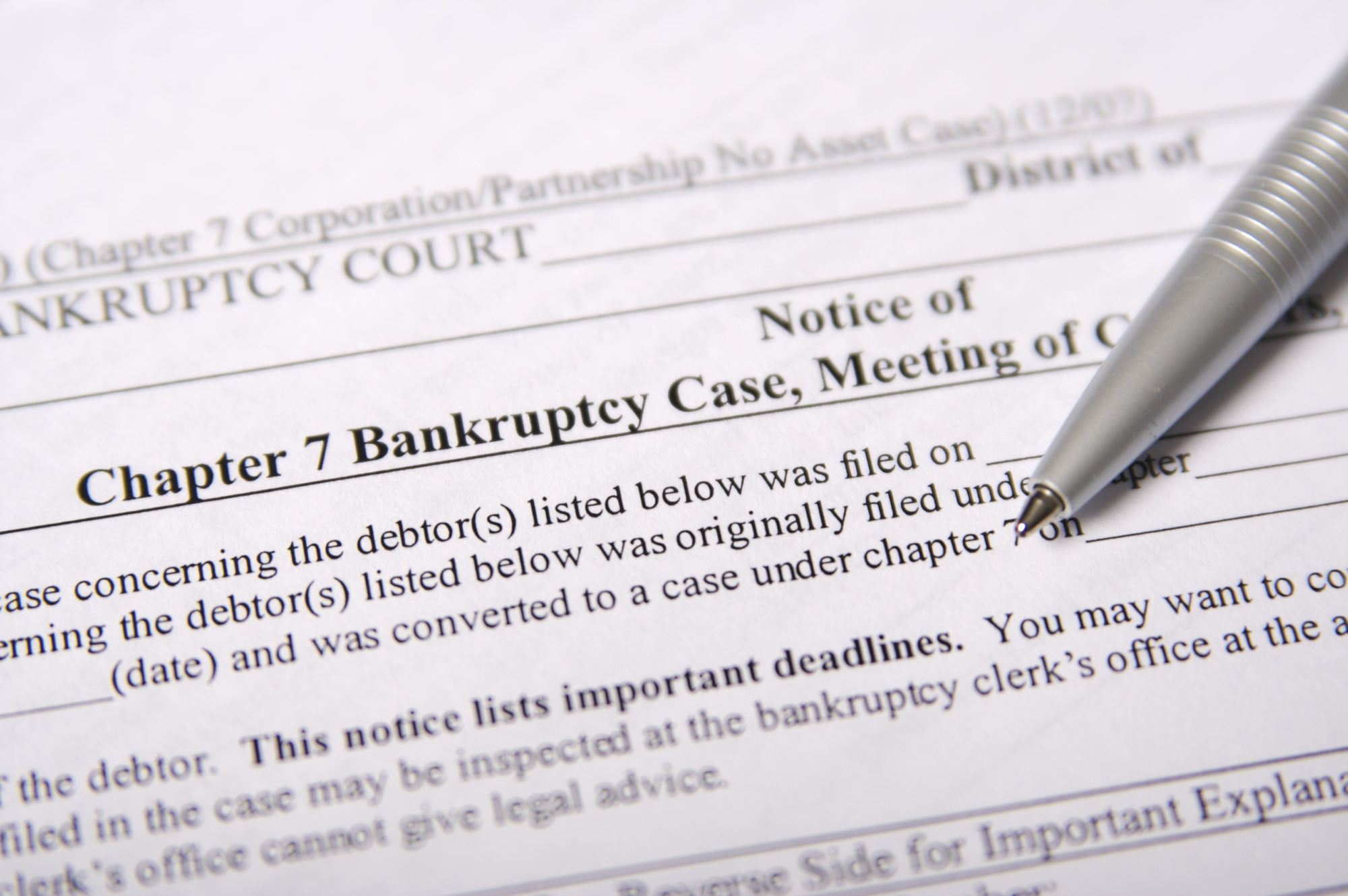 Chapter 7 Bankruptcy Checklist - Albers & Associates